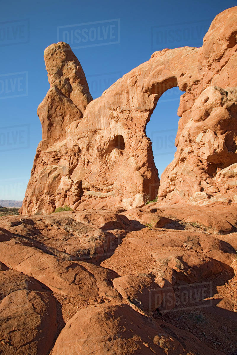 Utah, Arches National Park, Turret Arch - Royalty-free Stock Photo ...