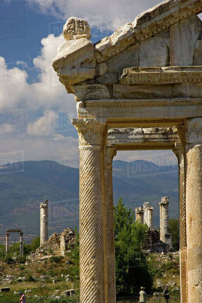 Turkey, Aphrodisius, view of ruins - Stock Photo - Dissolve