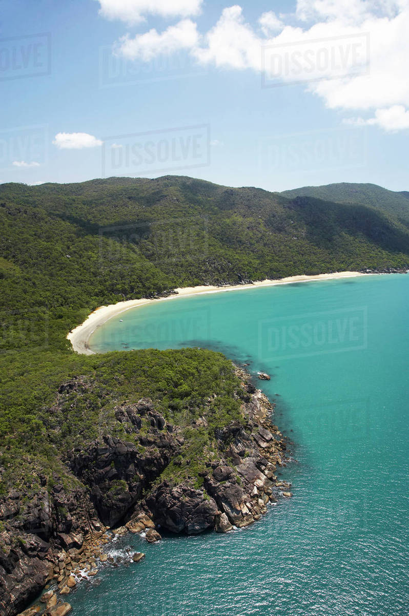 Turtle Bay, near Cairns, North Queensland, Australia - aerial - Royalty ...