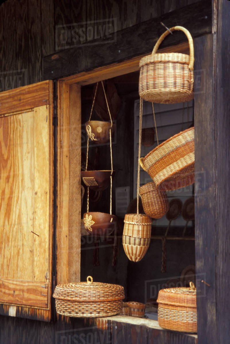 Dominica, Roseau. Caribbean Baskets. - Royalty-free Stock Photo | Dissolve