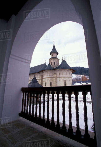 Europe, Romania, Putna village, Putna monastery/church built by Stephan ...