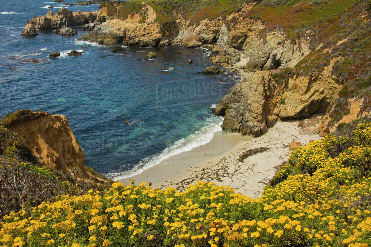 Beach and Cove, Garrapata State Park, Big Sur, California, USA ...