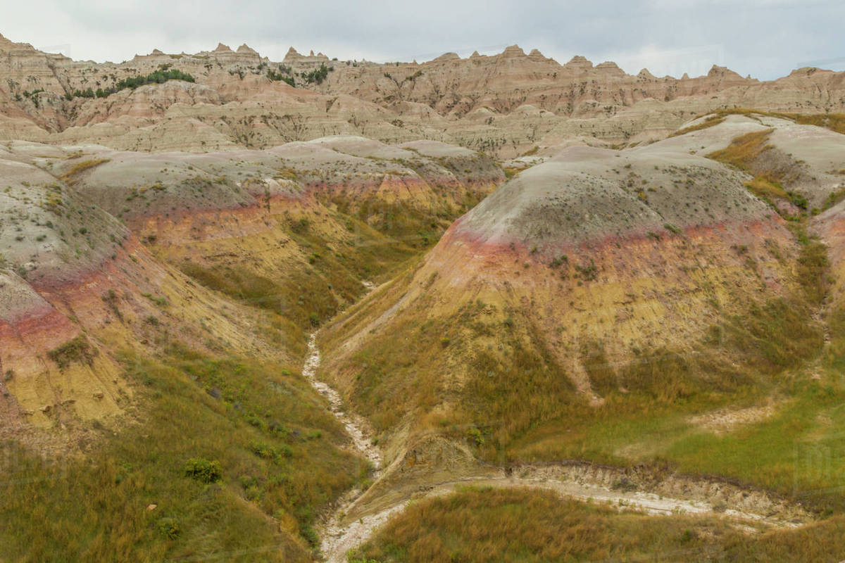 USA, South Dakota, Badlands National Park. Wilderness landscape ...