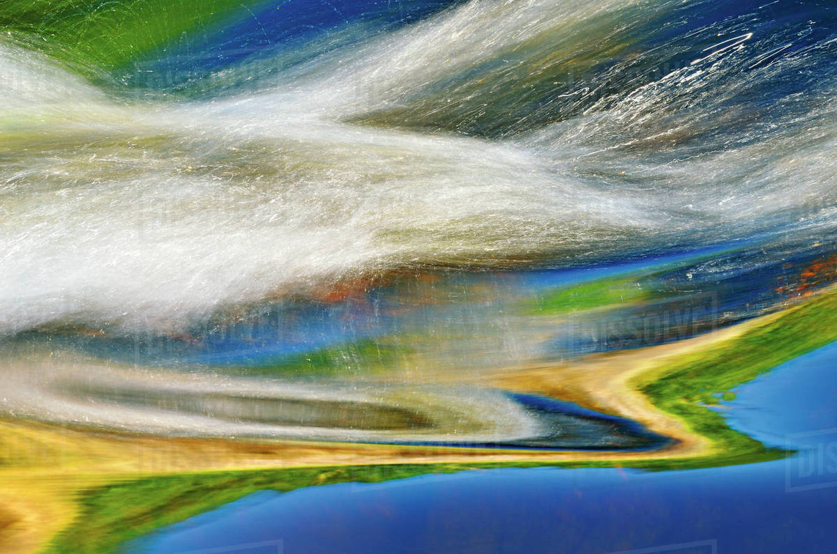 Canada, Manitoba, Nopiming Provincial Park. Bird River detail at Tulabi ...