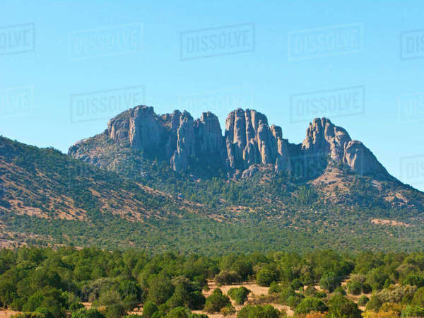 USA, Fort Davis, Texas, Davis Mountains Scenic Loop Drive, Sawtooth ...