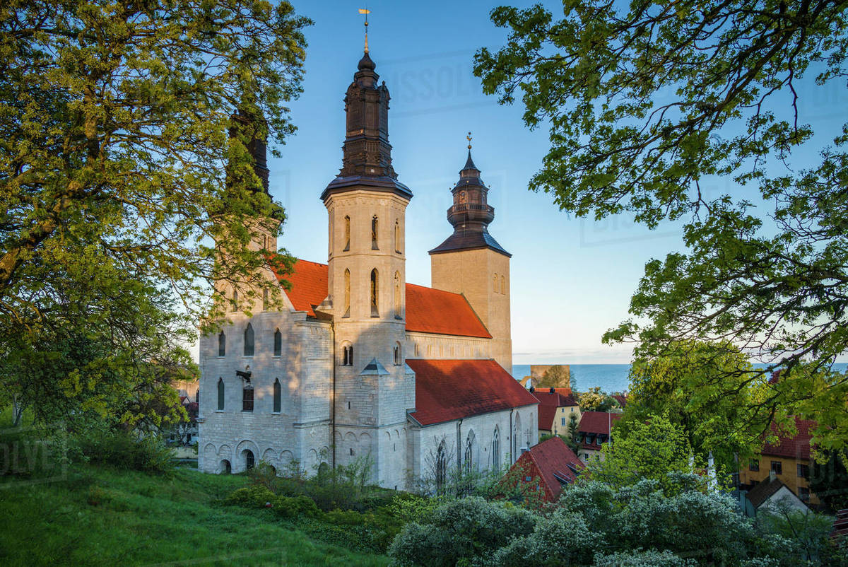 Sweden, Gotland Island, Visby, Visby Cathedral, 12th century, exterior ...