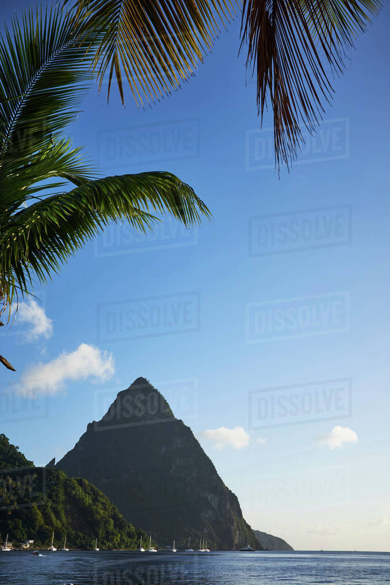 Pitons, Saint Lucia, Caribbean - Stock Photo - Dissolve