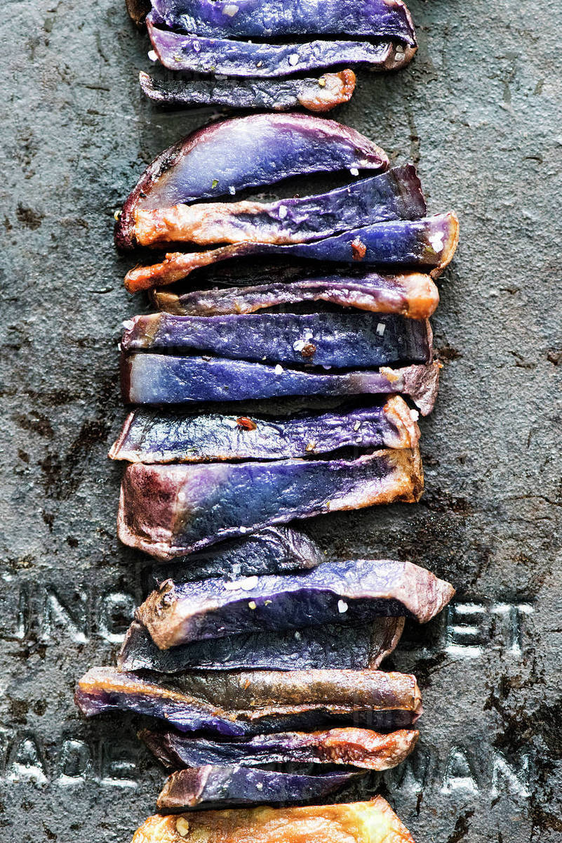 Chips stacked in a column, close-up - Royalty-free Stock Photo | Dissolve