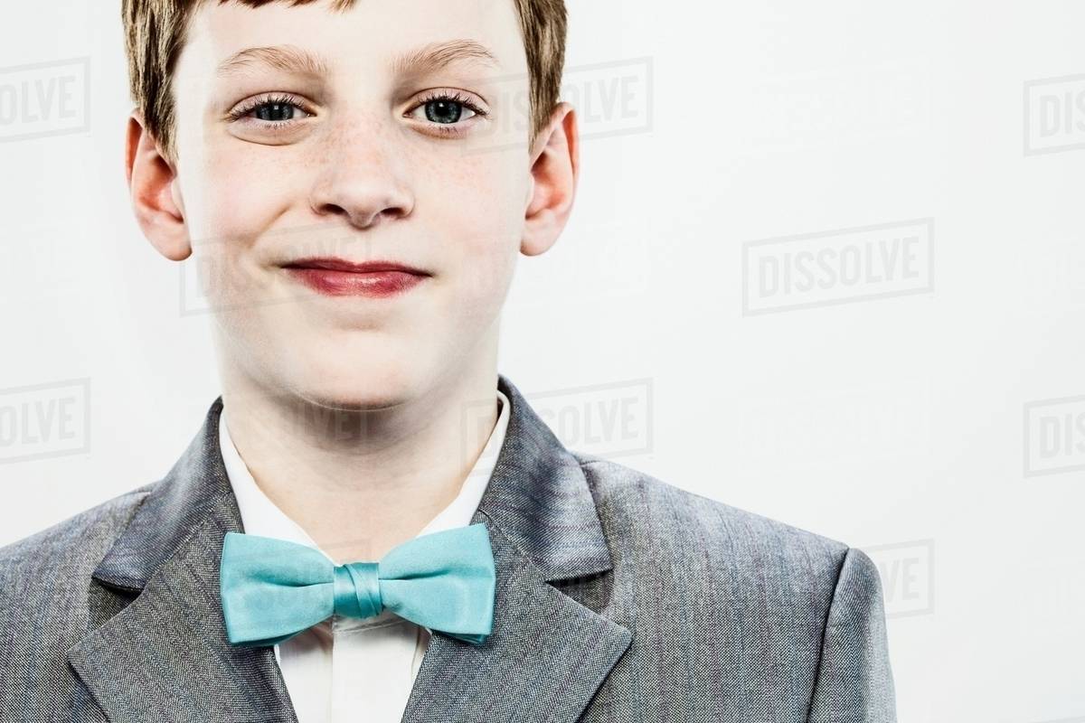 Boy wearing bow tie - Royalty-free Stock Photo | Dissolve