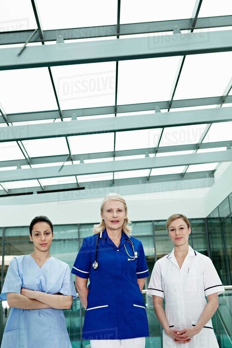 Portrait of medical staff in hospital - Royalty-free Stock Photo | Dissolve