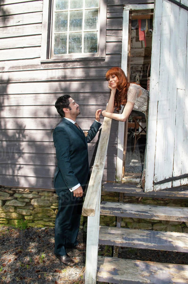 Millennial couple's barn wedding - Stock Photo - Dissolve