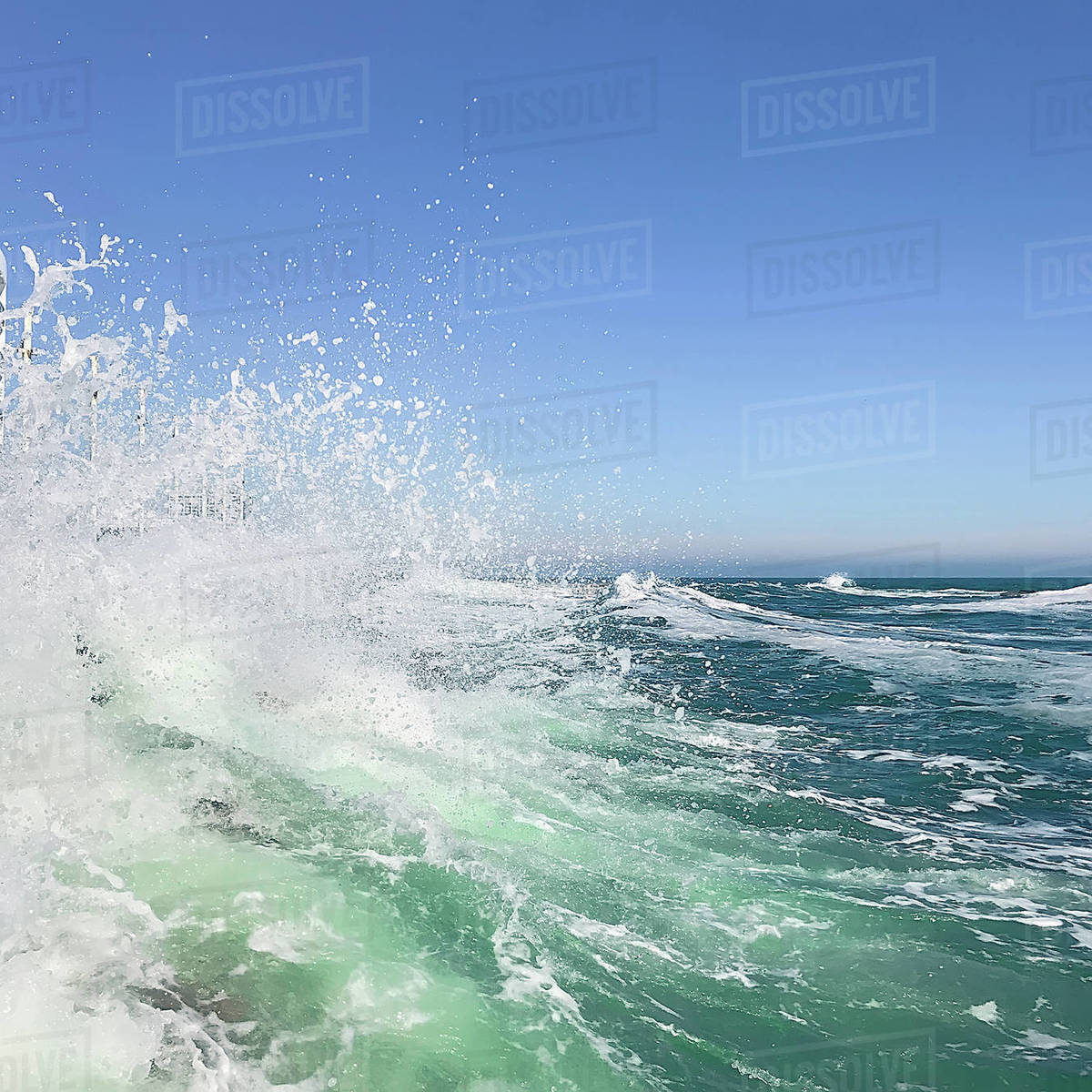 Splashing waves - Royalty-free Stock Photo | Dissolve