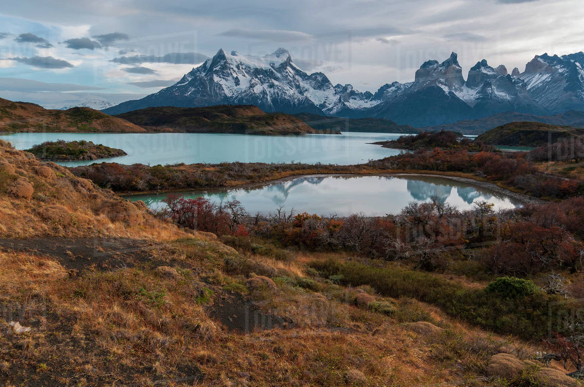 Lago Pehoe, Torres del Paine National Park, Patagonia, Chile - Royalty ...