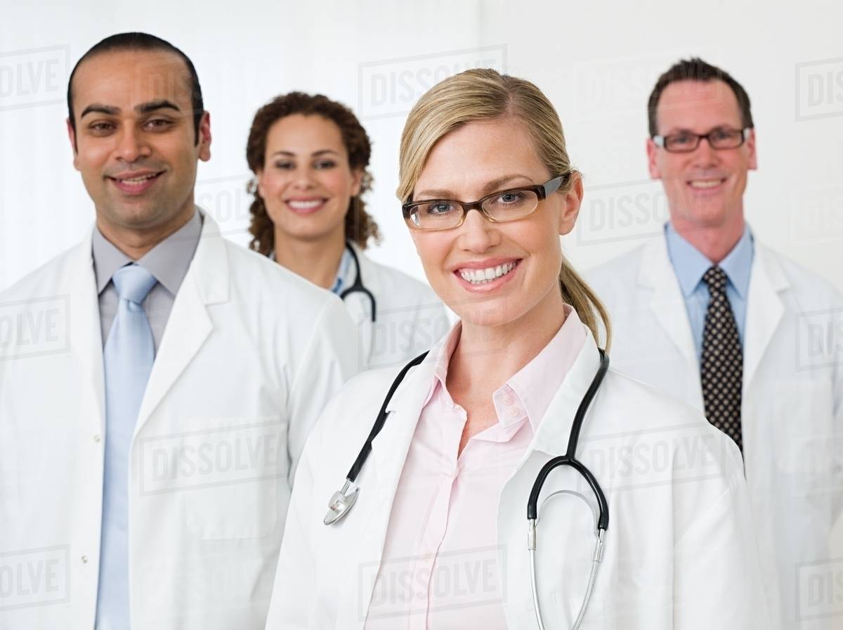 Four doctors - Royalty-free Stock Photo | Dissolve