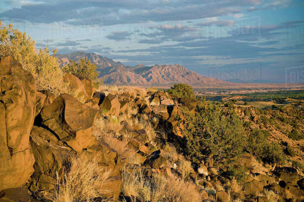 Rocky landscape near Albuquerque, New Mexico, USA - Royalty-free Stock ...