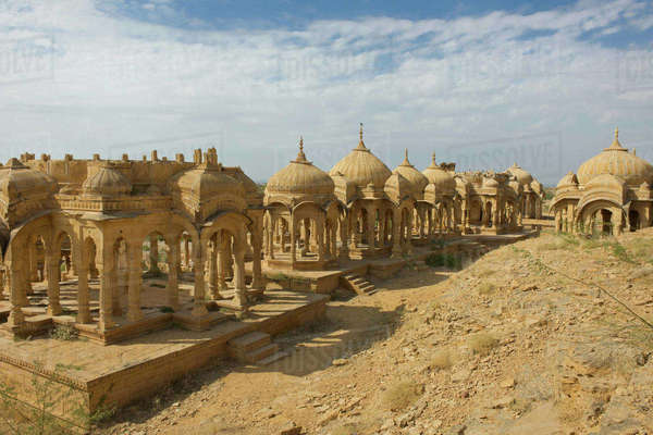Bada Bagh Tombs near Jaisalmer, Rajasthan, India - Royalty-free Stock ...