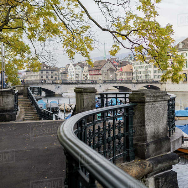 Canal in Zurich, Switzerland - Royalty-free Stock Photo | Dissolve