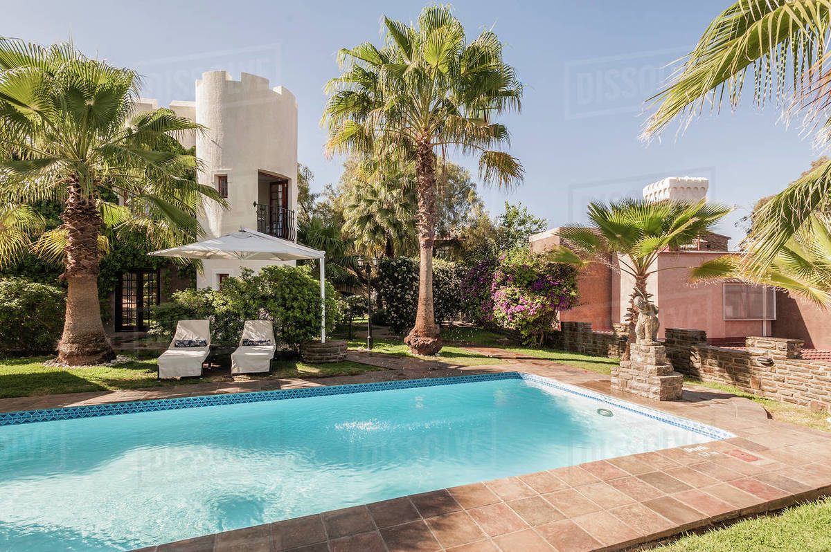 Hotel swimming pool, Windhoek, Namibia, Namibia - Royalty-free Stock ...