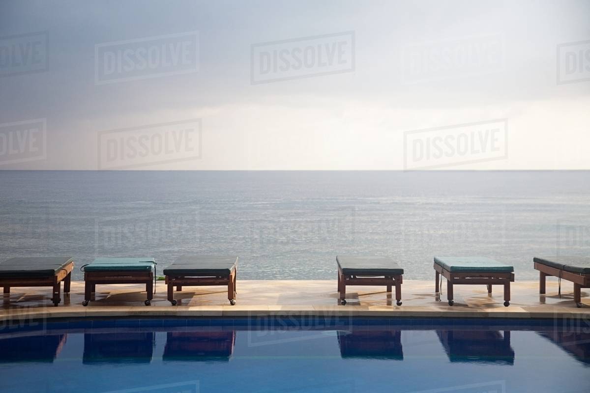 Swimming pool and ocean - Royalty-free Stock Photo | Dissolve