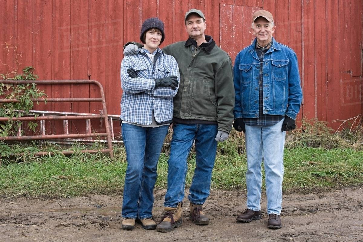 Three farmers - Stock Photo - Dissolve