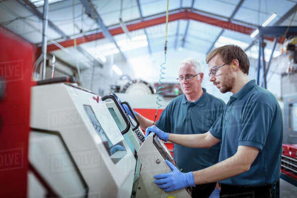 Young engineer having training in laboratory - Royalty-free Stock Photo ...