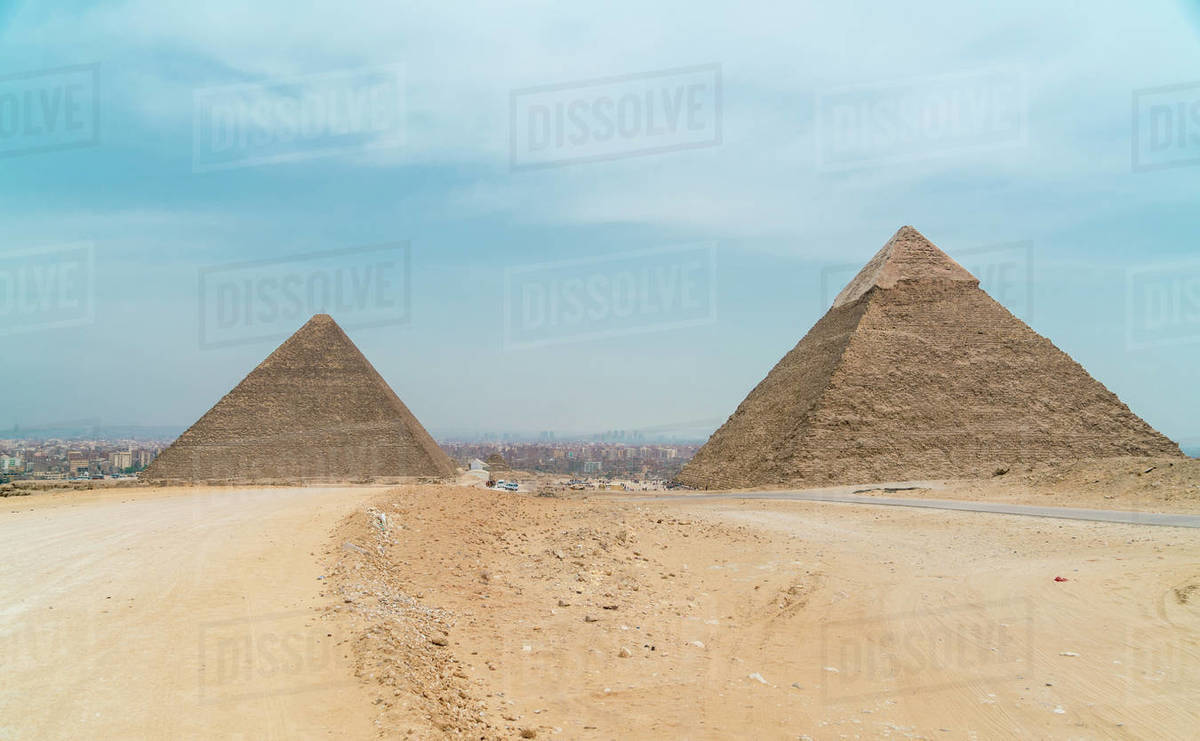 Egypt, Cairo, Giza pyramid complex - Royalty-free Stock Photo | Dissolve