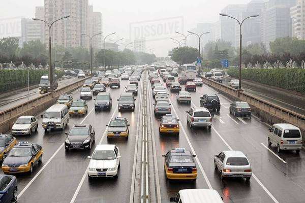 Cars in beijing - Royalty-free Stock Photo | Dissolve