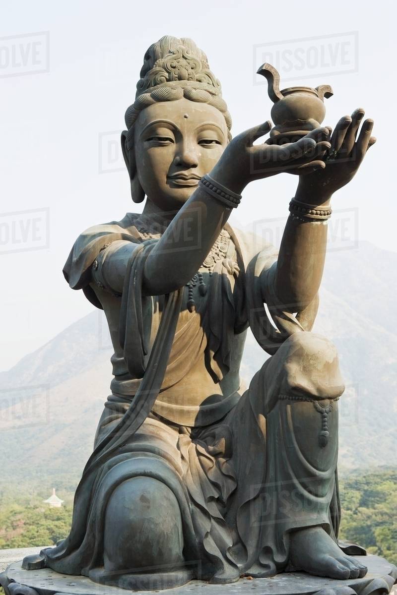 Statue at po lin monastery - Stock Photo - Dissolve