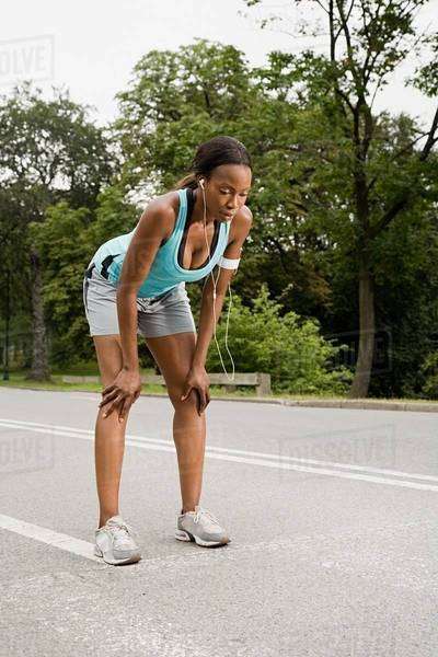 Exhausted runner - Royalty-free Stock Photo | Dissolve