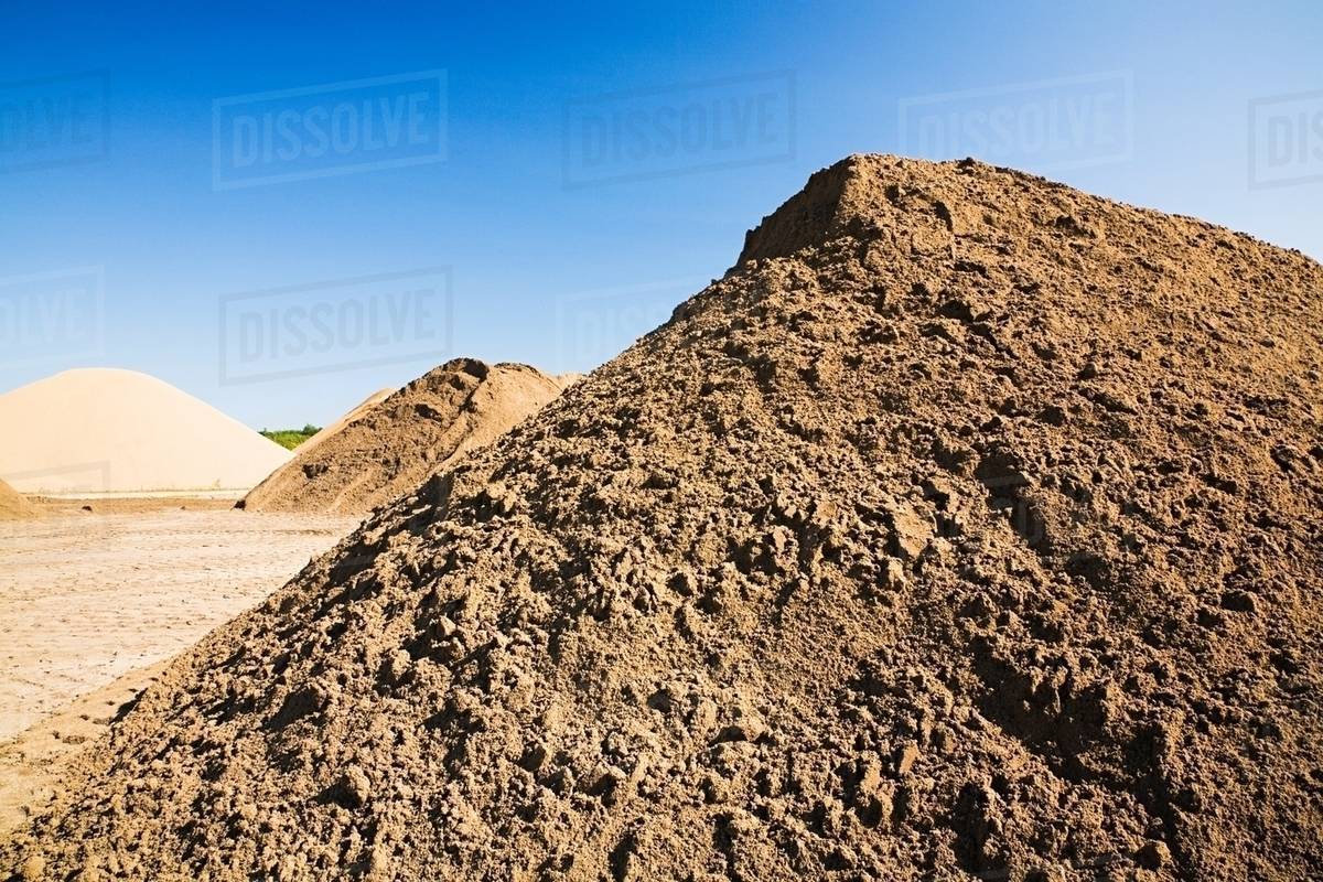 Mounds of sand - Stock Photo - Dissolve