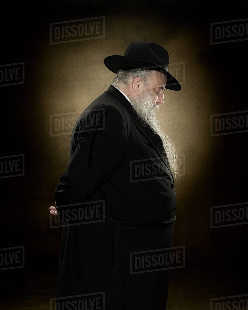 Profile of a rabbi - Stock Photo - Dissolve
