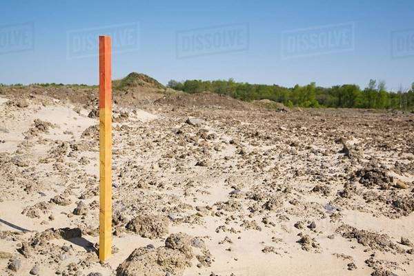 Stake on construction site - Stock Photo - Dissolve