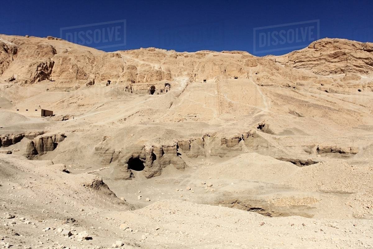 Tombs in valley of the nobles egypt - Royalty-free Stock Photo | Dissolve