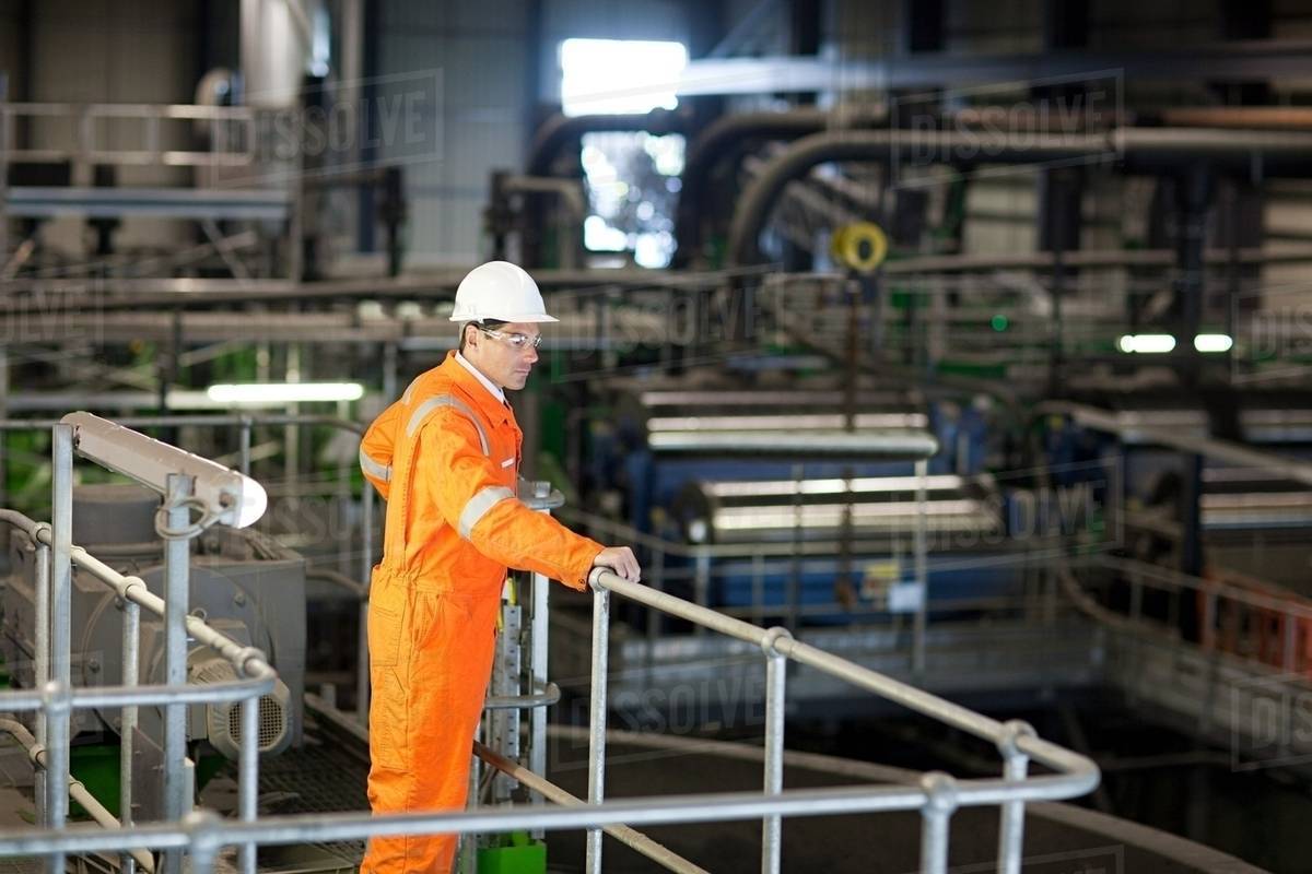 Engineer in factory - Royalty-free Stock Photo | Dissolve