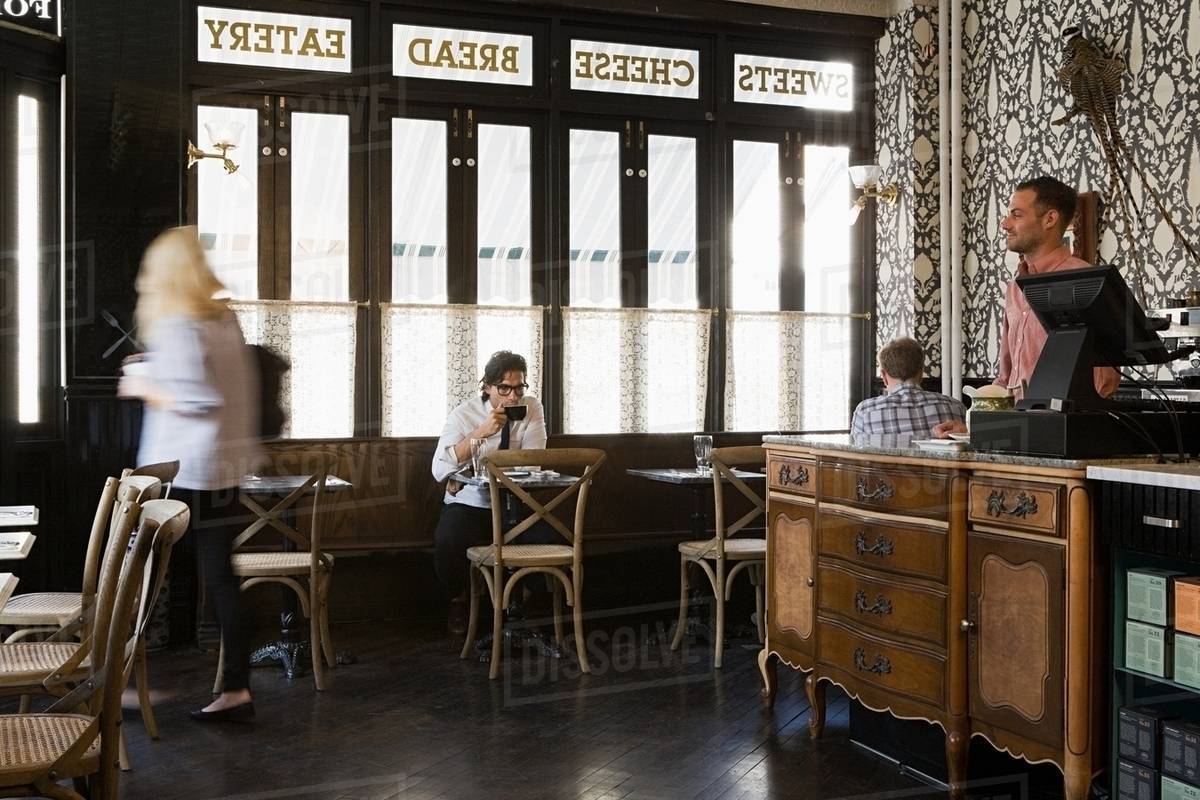 People in cafe - Stock Photo - Dissolve