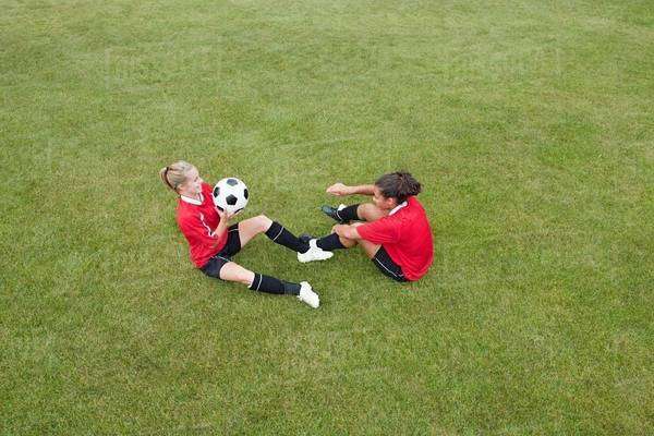 Girls doing soccer practice - Royalty-free Stock Photo | Dissolve