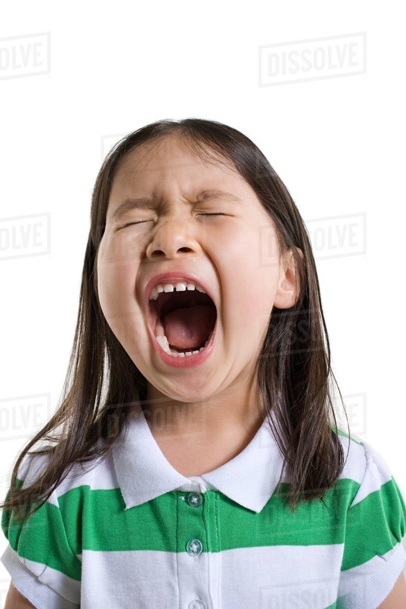 A girl shouting - Royalty-free Stock Photo | Dissolve