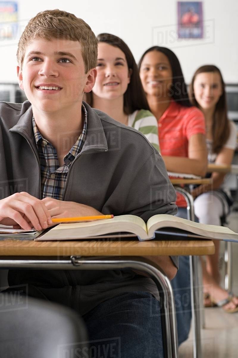 High school students in a lesson - Royalty-free Stock Photo | Dissolve
