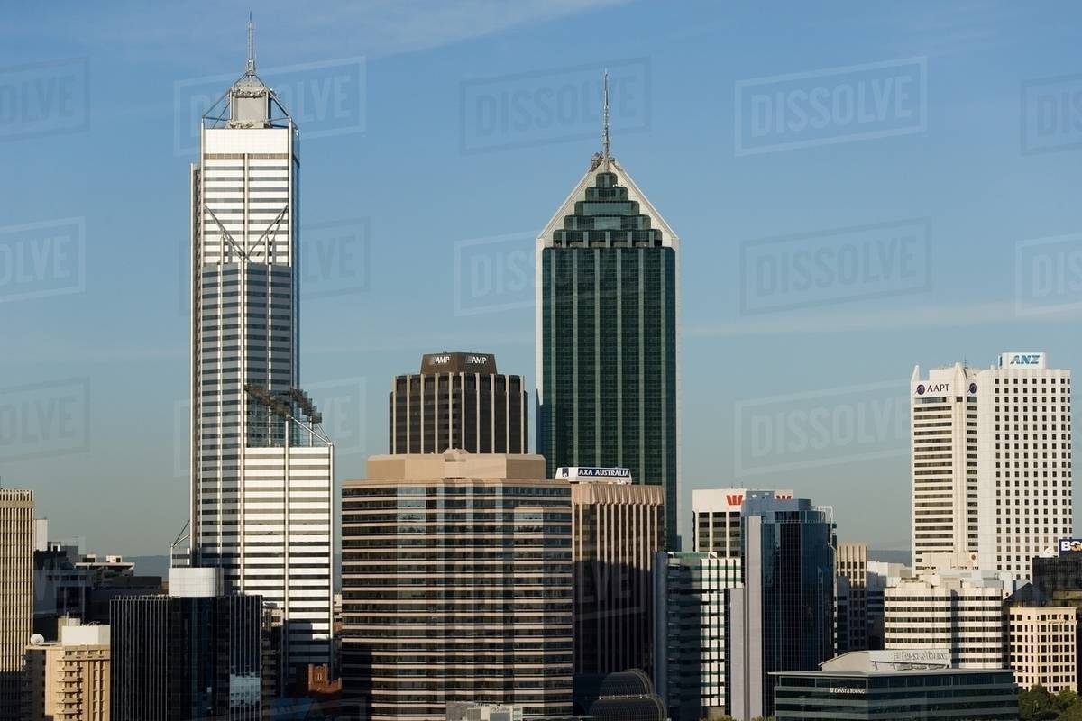 Skyscrapers in perth - Royalty-free Stock Photo | Dissolve