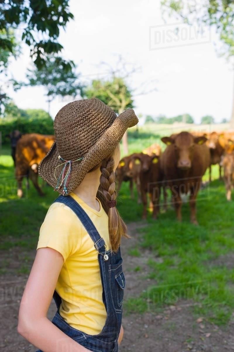 A girl on a farm - Royalty-free Stock Photo | Dissolve