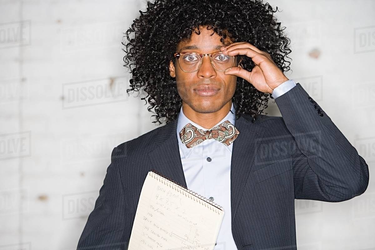 Portrait of a geek - Royalty-free Stock Photo | Dissolve