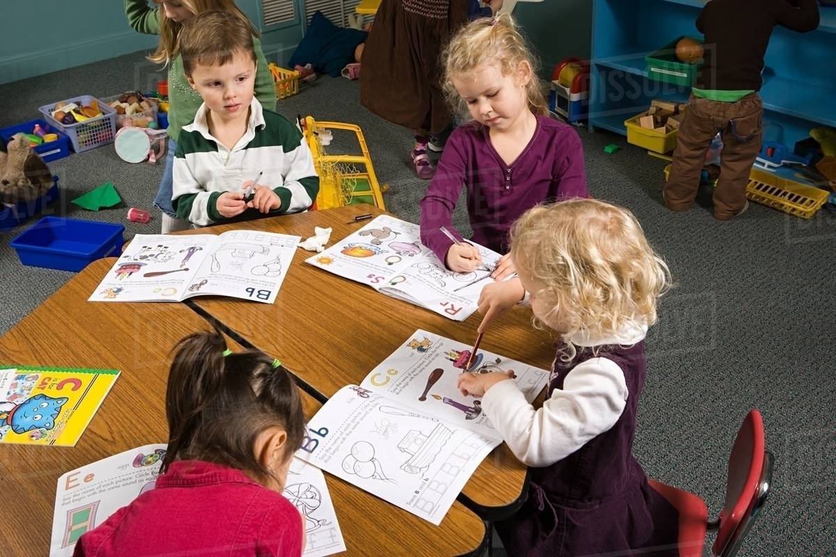 Children in a lesson - Royalty-free Stock Photo | Dissolve