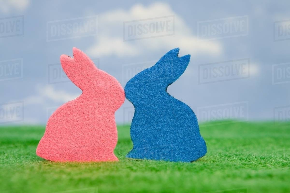Two rabbit shapes - Royalty-free Stock Photo | Dissolve