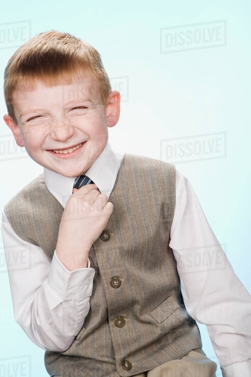 Portrait of a boy laughing - Stock Photo - Dissolve