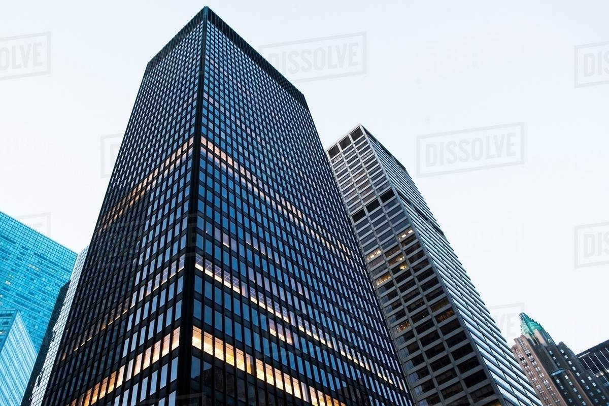 Office buildings, low angle view - Royalty-free Stock Photo | Dissolve