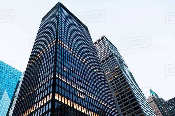 Office buildings, low angle view - Royalty-free Stock Photo | Dissolve