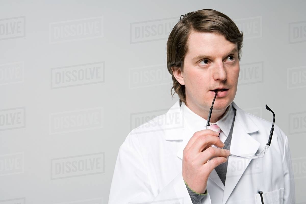 Scientist thinking - Royalty-free Stock Photo | Dissolve