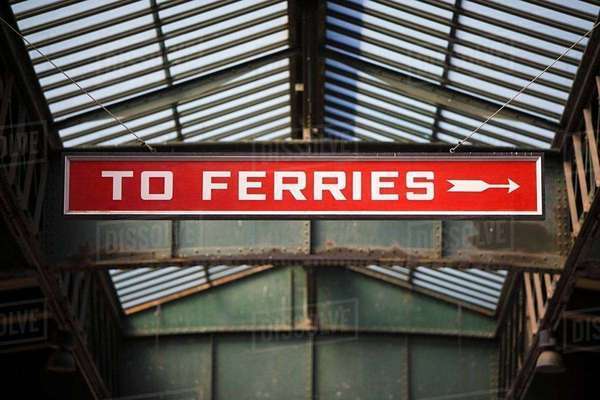 Ferries sign - Royalty-free Stock Photo | Dissolve