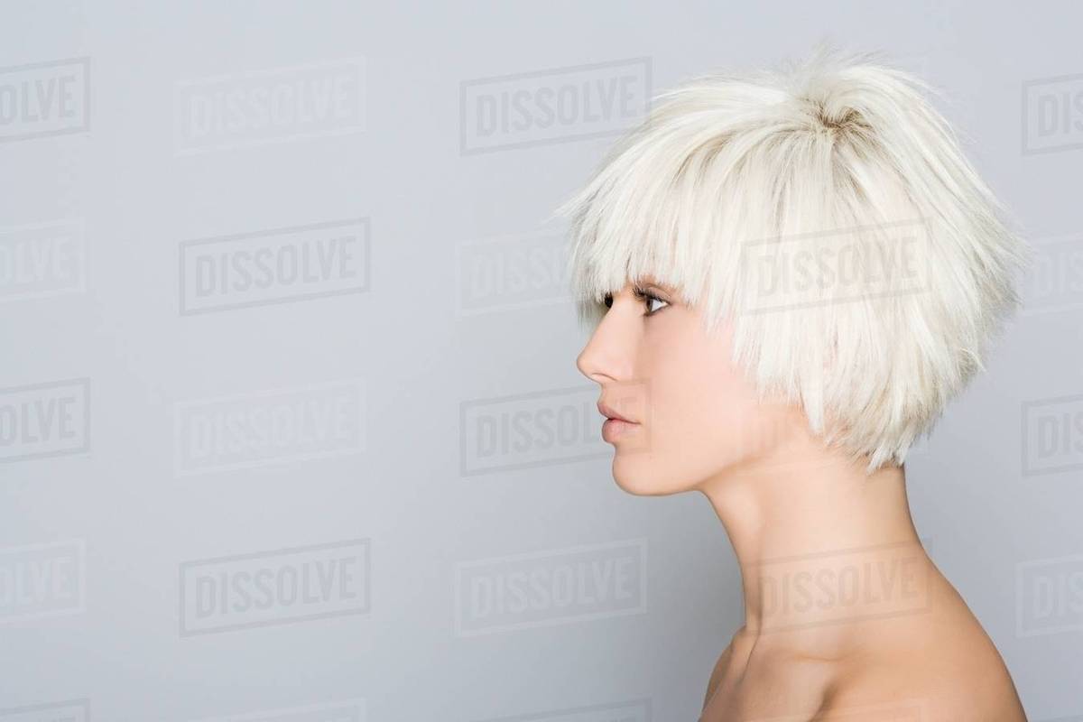 Profile of a blonde woman - Royalty-free Stock Photo | Dissolve