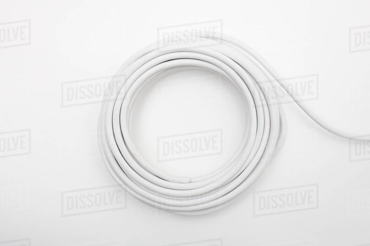 White power cable - Stock Photo - Dissolve